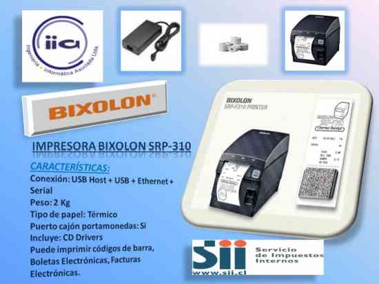 BIXOLON F310 IMPRESORA DE BOLETAS Y FACTURAS ELECTRÓNICAS, Santiago ...